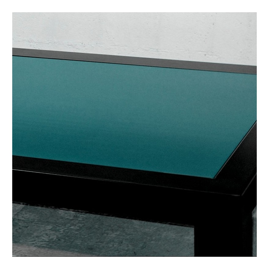 Table de repas Loft en métal naturel et couleurs I Terre et métal